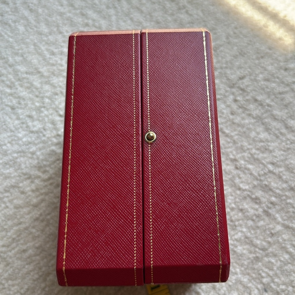 Cartier | Accessories | Cartier Red And Gold Watch Box | Poshmark